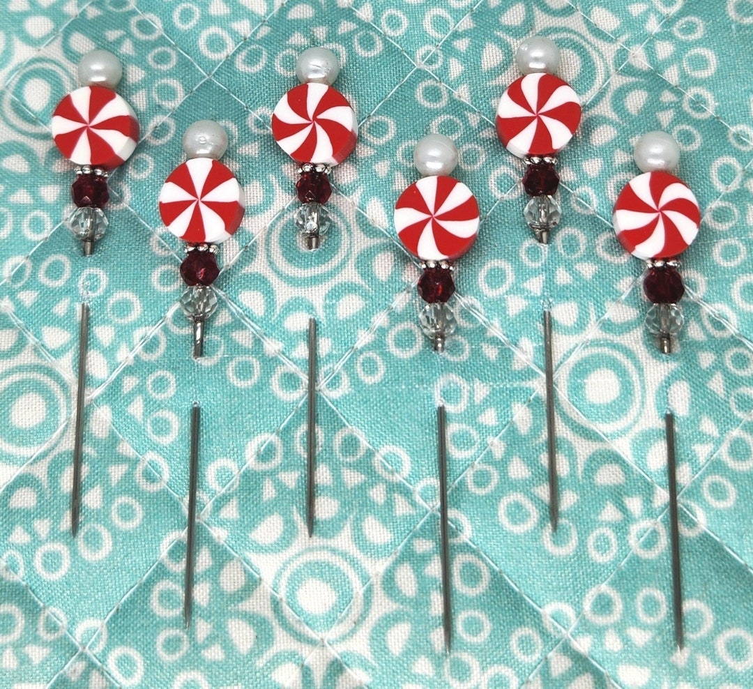 Peppermint, Candy, Red, Christmas, Holiday, Counting Pin, Decorative ...