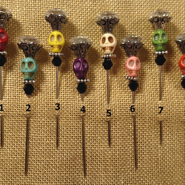 Skull Sewing Pins - Etsy