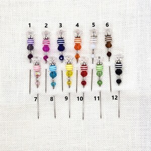 Striped, Round, Counting Pin, Pin, Beads, Decorative, Cross Stitch ...