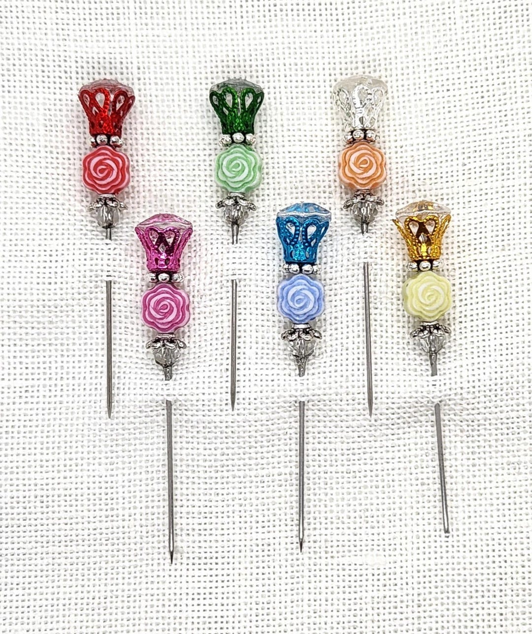 Rose, Flower, Garden, Counting Pin, Pin, Decorative Pin, Cross Stitch ...