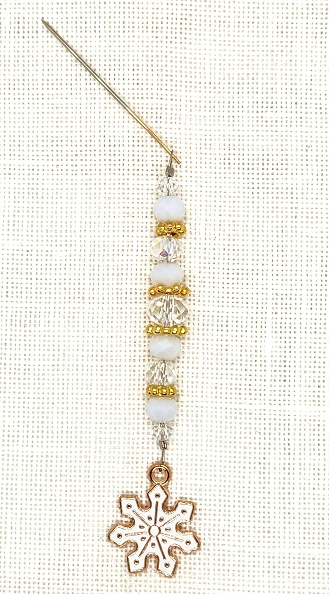 Snowflake, Enamel, White, Winter, Christmas, Frogger, Picker, Needle ...