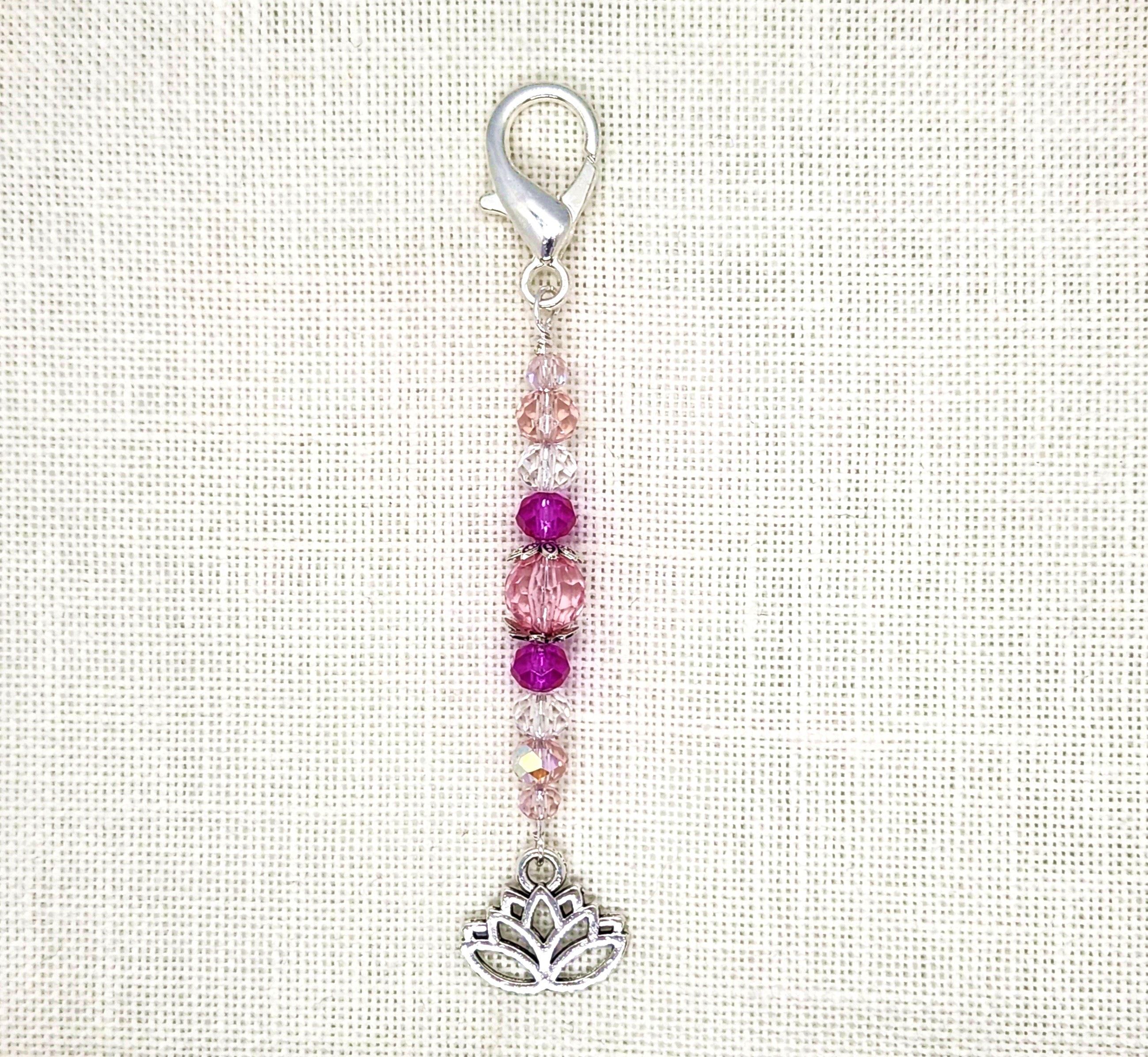 Lotus, Flower, Pink, Zipper Pull, Project Bag, Fob, Scissor Fob ...