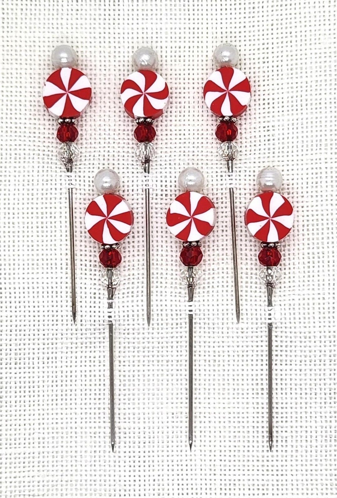 Peppermint, Candy, Red, Christmas, Holiday, Counting Pin, Decorative ...
