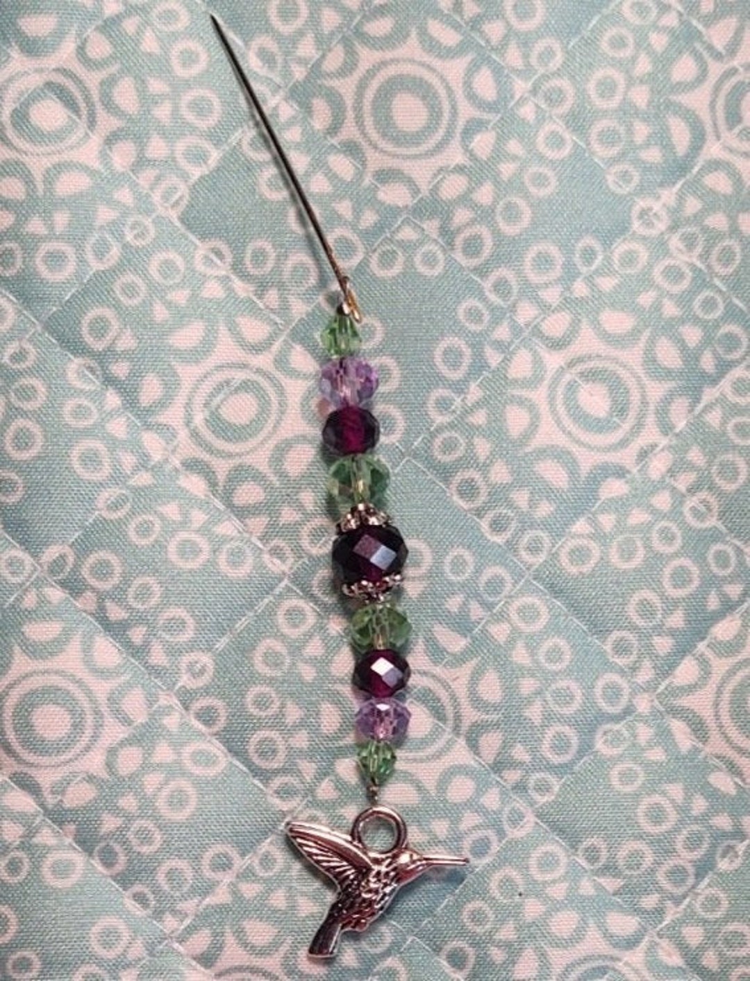 Hummingbird Bird Flower Frogger Picker Needle Bling - Etsy