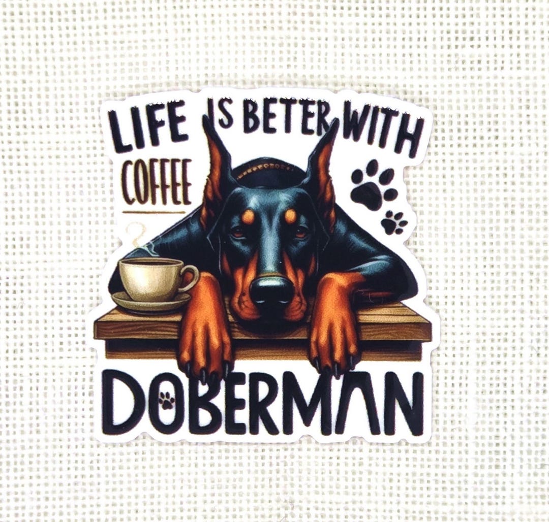 Lifes Better With, Doberman, Pincher, Dog, Needle Minder, Cross Stitch ...