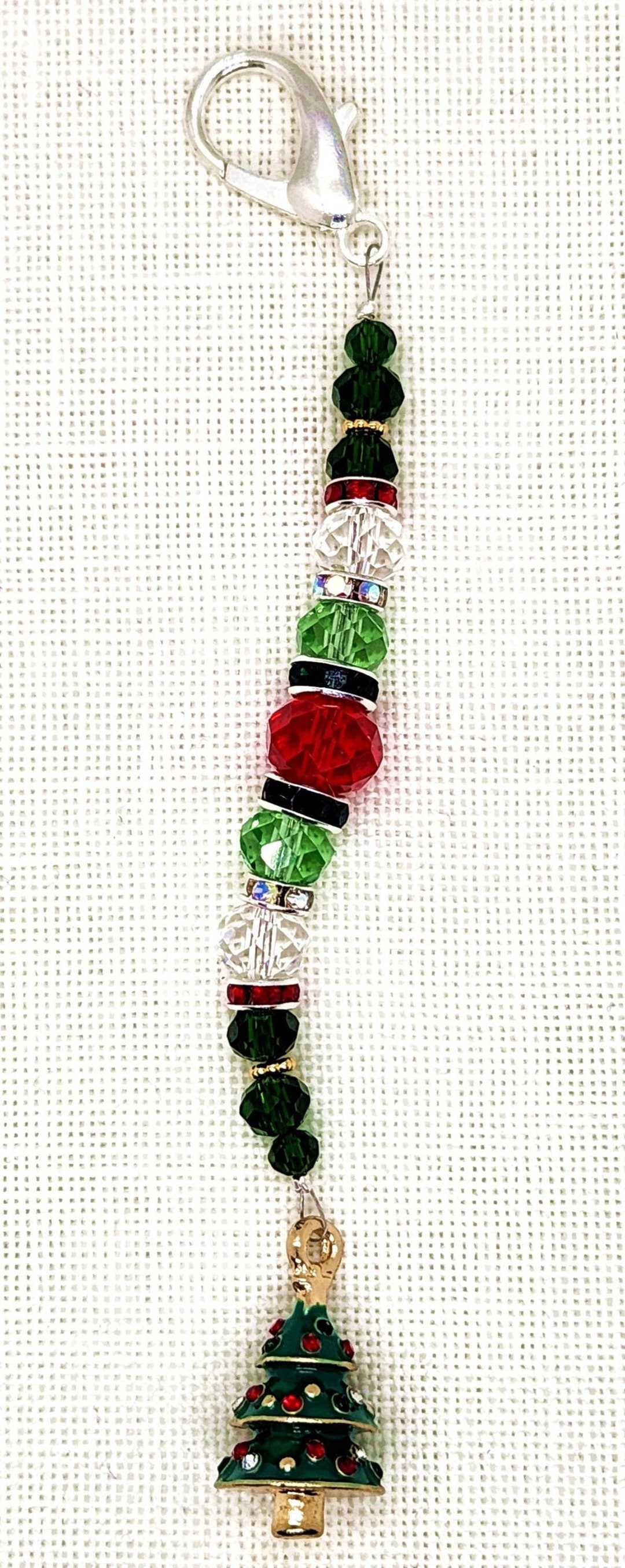 Christmas, Tree, Holiday, Bling, Rhinestones, Scissor Fob, Fob, Stitching, Embroidery, Sewing ...