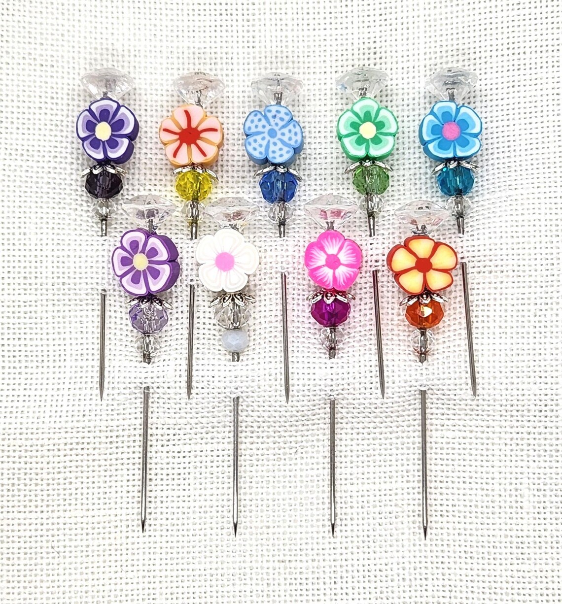 Flowers, Garden, Spring, Counting Pin, Pin, Beads, Decorative, Cross ...