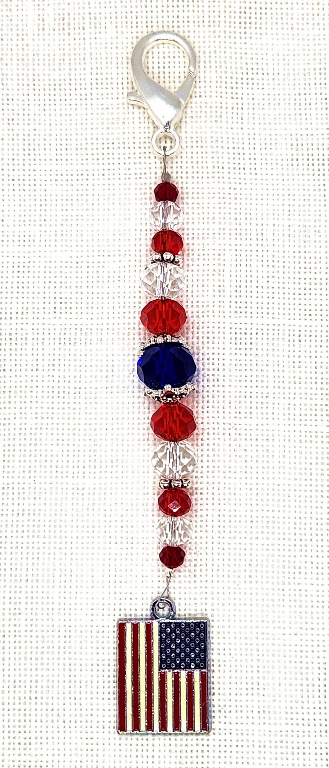 American, Flag, Patriotic, 4th of July, Scissor Fob, Cross Stitch ...
