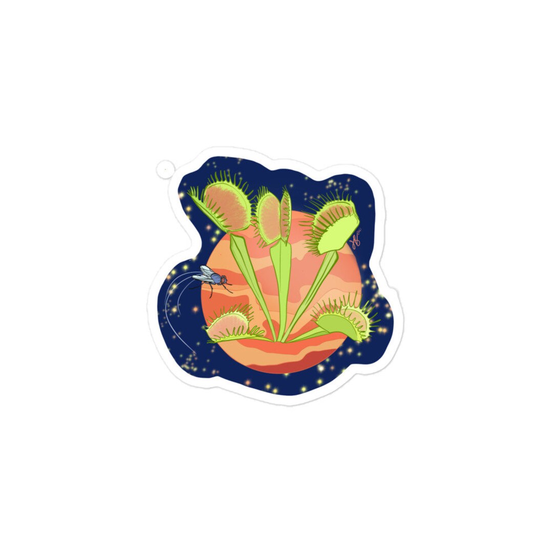 Venus Fly Trap Waterproof Vinyl Stickers - Etsy