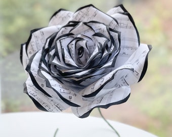 Sheet Music Roses Musical Paper Flowers Wedding | Etsy