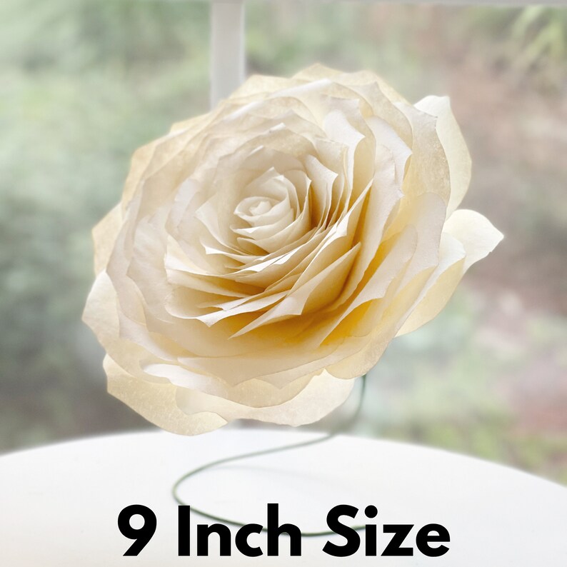 Giant Paper Rose Paper Flower Color Choices | Etsy