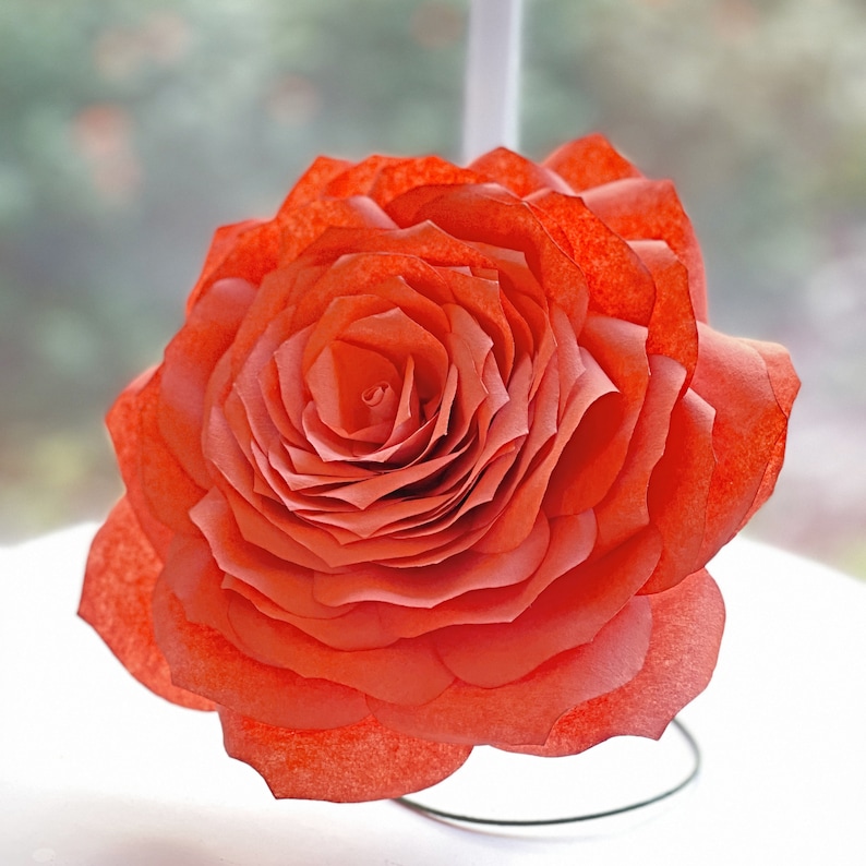 Giant Paper Rose - Paper Flower - Color Choices - Valentines Day Gift ...