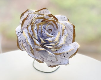 Music Paper Flowers | Etsy