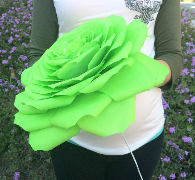 Giant Paper Rose - Paper Flower - Color Choices - Valentines Day Gift ...