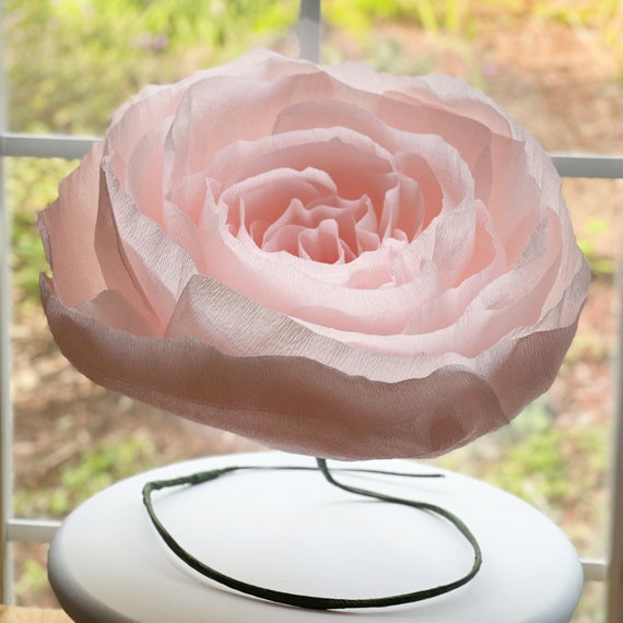 Giant Crepe Paper Rose Paper Flower Choose Your Color - Etsy