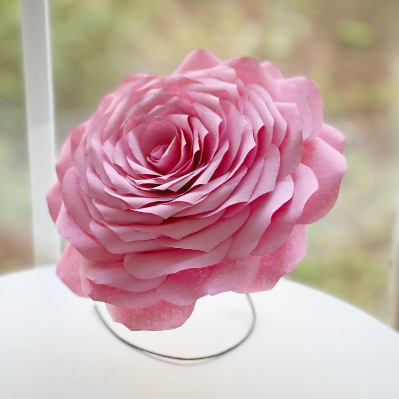 Giant Paper Rose Paper Flower Color Choices - Etsy