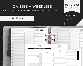 Printable 3 Ring Binder Calendar 2021 - Etsy