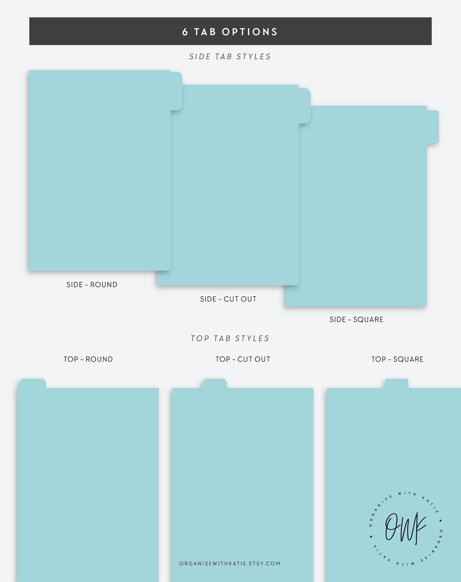 CUSTOM Printable Month Dividers for A5 Personal Half-size | Etsy UK