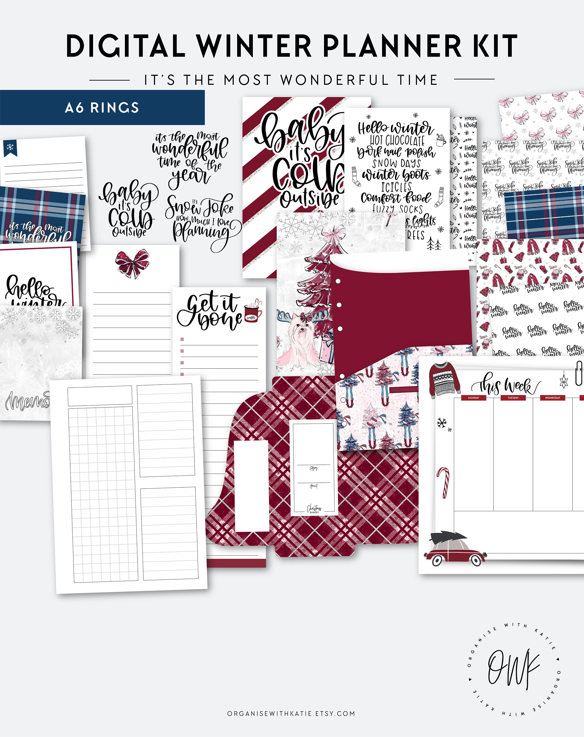 Paper & Party Supplies Printable Planner Inserts Week Planner Dashboard ...