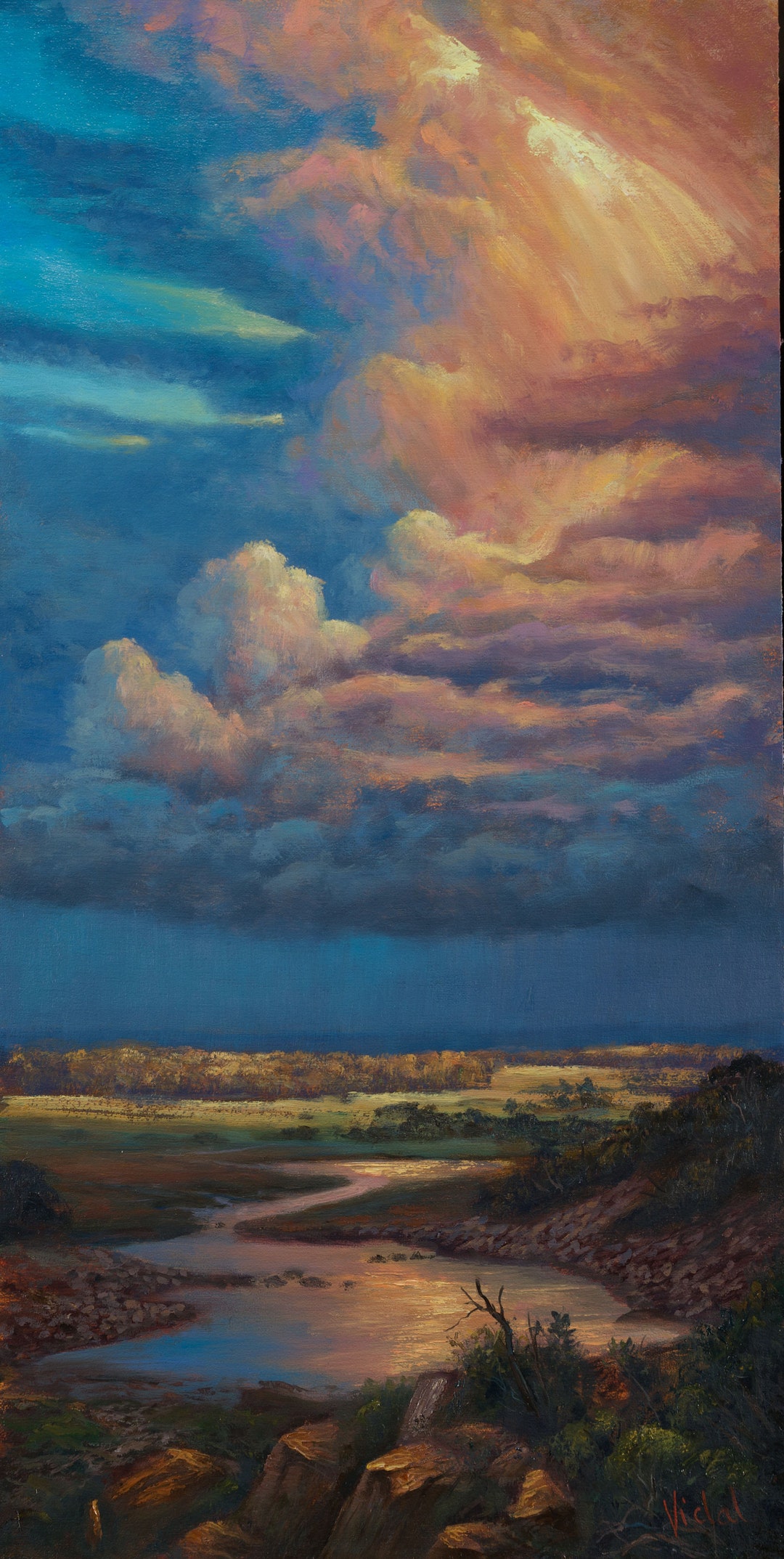 Last Light on Storm Clouds - Etsy