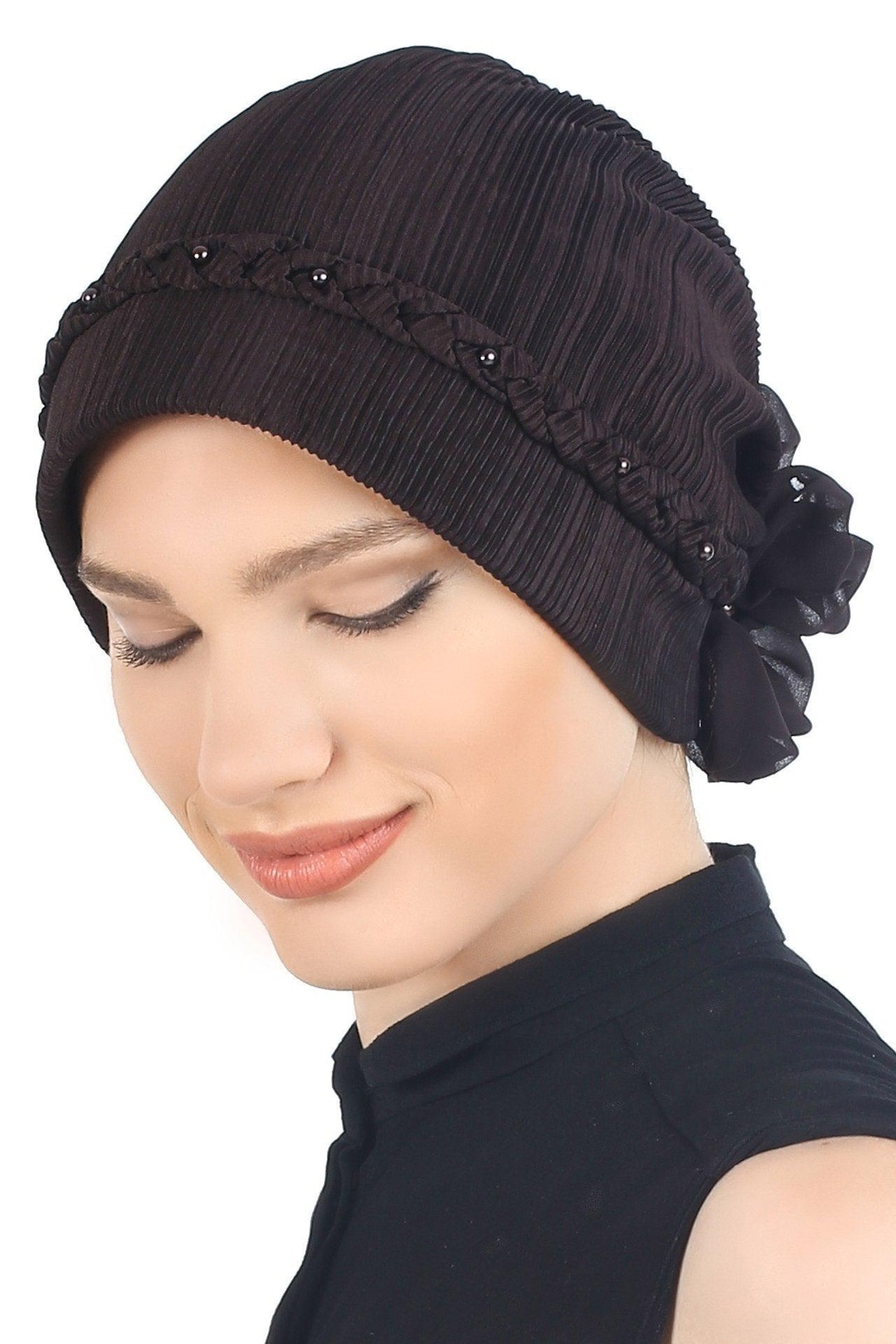 Elegant Chemo Headwear, Full Headcover, Soft, Breathable, Designed for ...