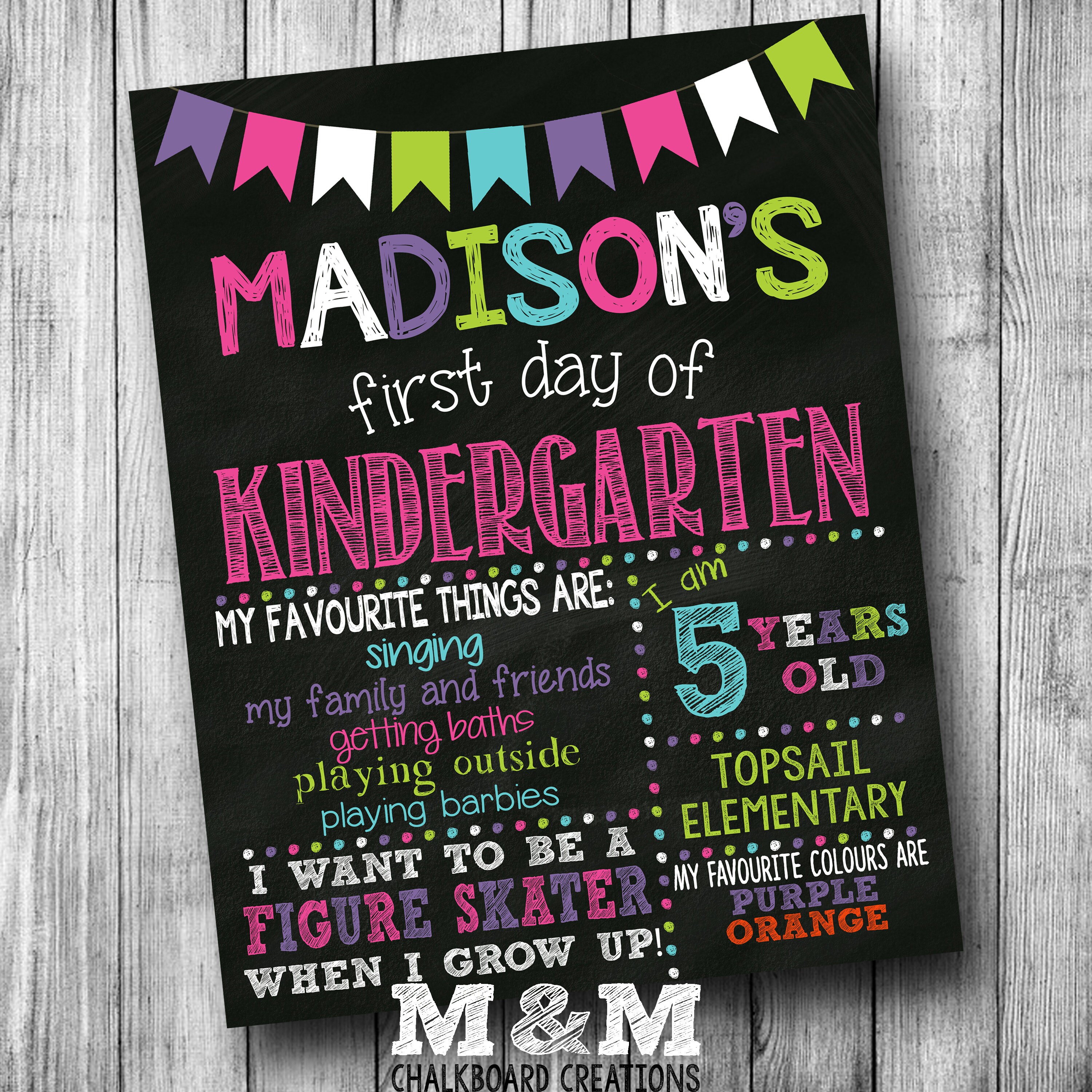 First Day of School Printable Chalkboard Poster First Day of - Etsy Canada