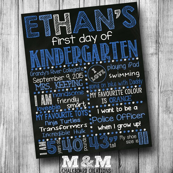 First Day of School Printable Chalkboard Poster First Day of - Etsy Canada