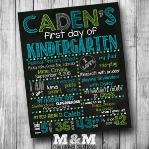 First Day of School Printable Chalkboard Poster First Day of - Etsy Canada