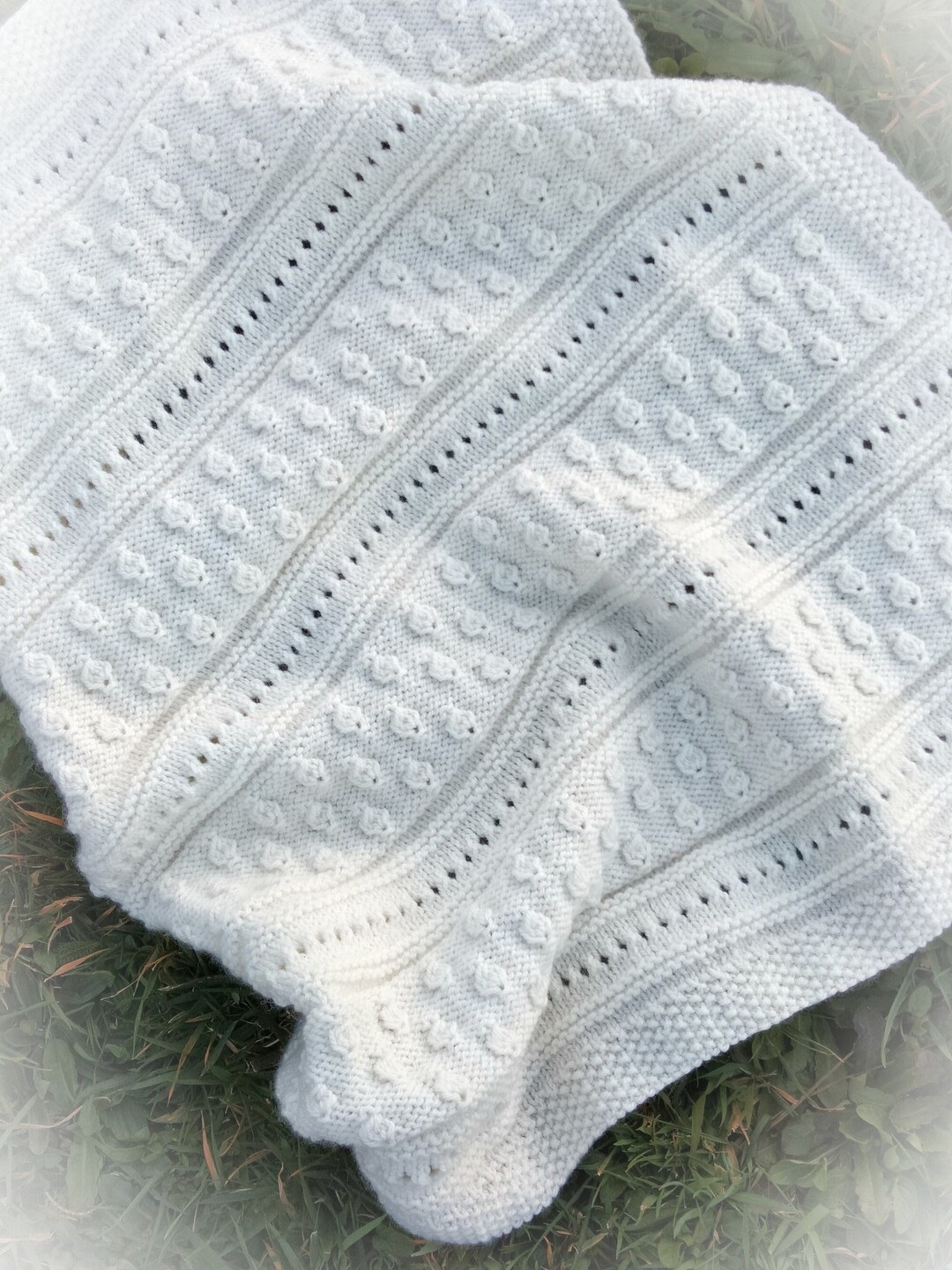 KNITTING Pattern-baby Blanket-lap Blanket-pdf File Mighty Oak - Etsy