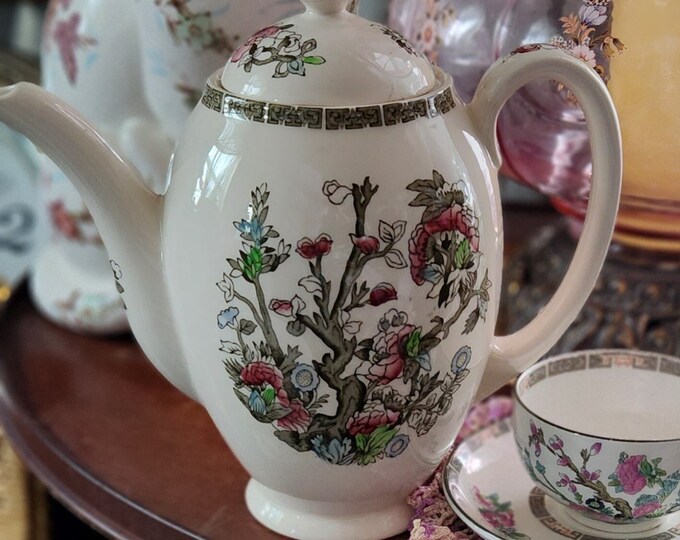 Coffee Pot Vintage Johnson Bros Indian Tree Coffee Serving Pot Asian ...