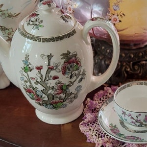 Coffee Pot Vintage Johnson Bros Indian Tree Coffee Serving Pot Asian ...