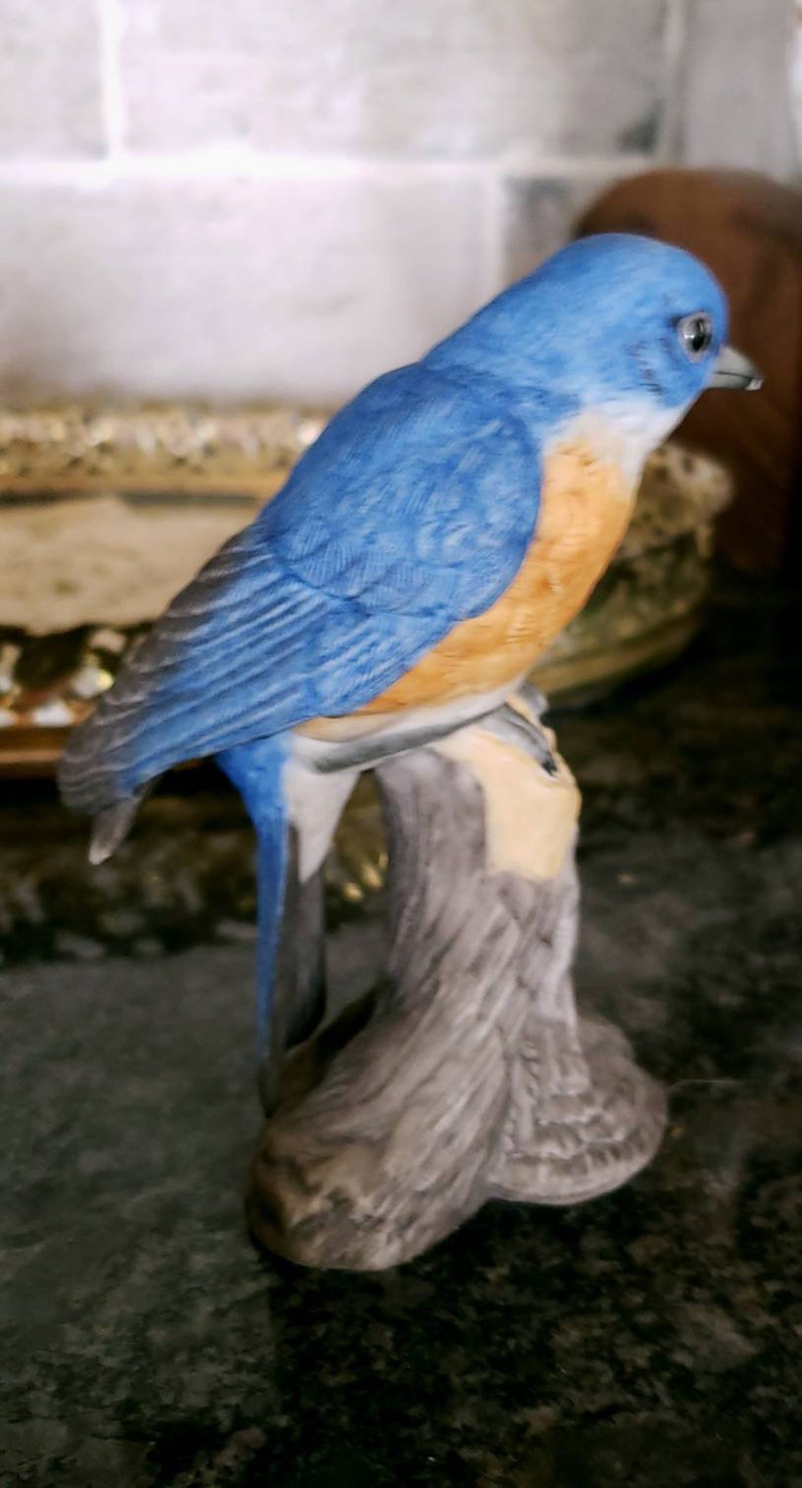 Boehm Bird Figurine Vintage Blue Bird Bisque Porcelain Home - Etsy