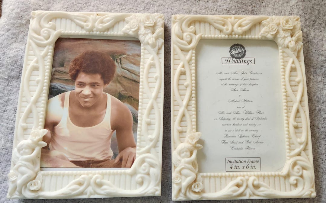 Frame Vintage Wilton Single Photo Frame Angel Embellished White Cake ...