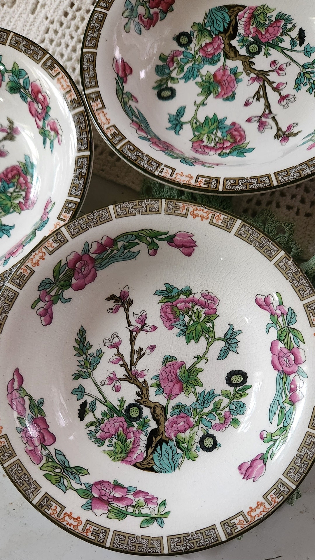 Indian Tree Porcelain Vintage Maddox Berry Bowl Set 4 Small Fruit Berry ...