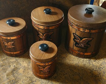 Wood Canister Set - Etsy
