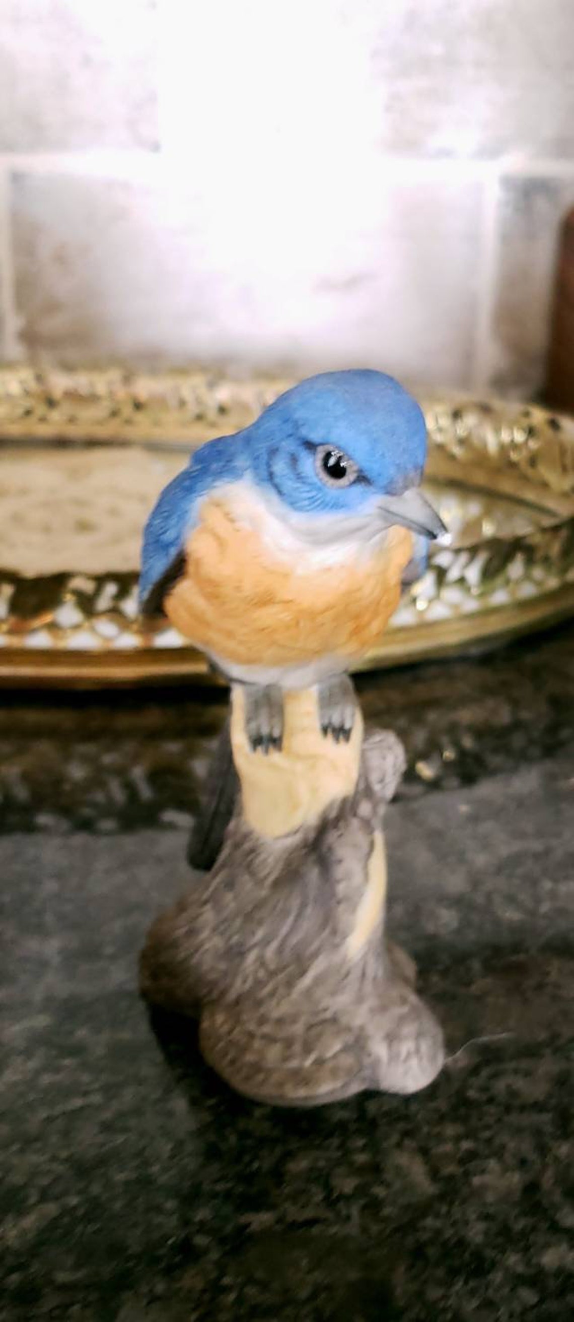 Boehm Bird Figurine Vintage Blue Bird Bisque Porcelain Home - Etsy