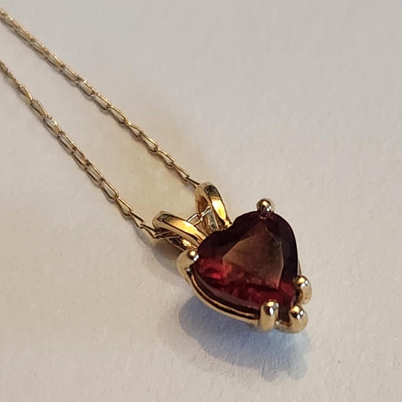 Garnet Heart - Etsy