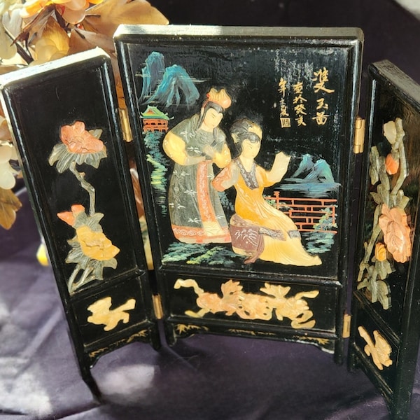 Asian Carved Screen - Etsy