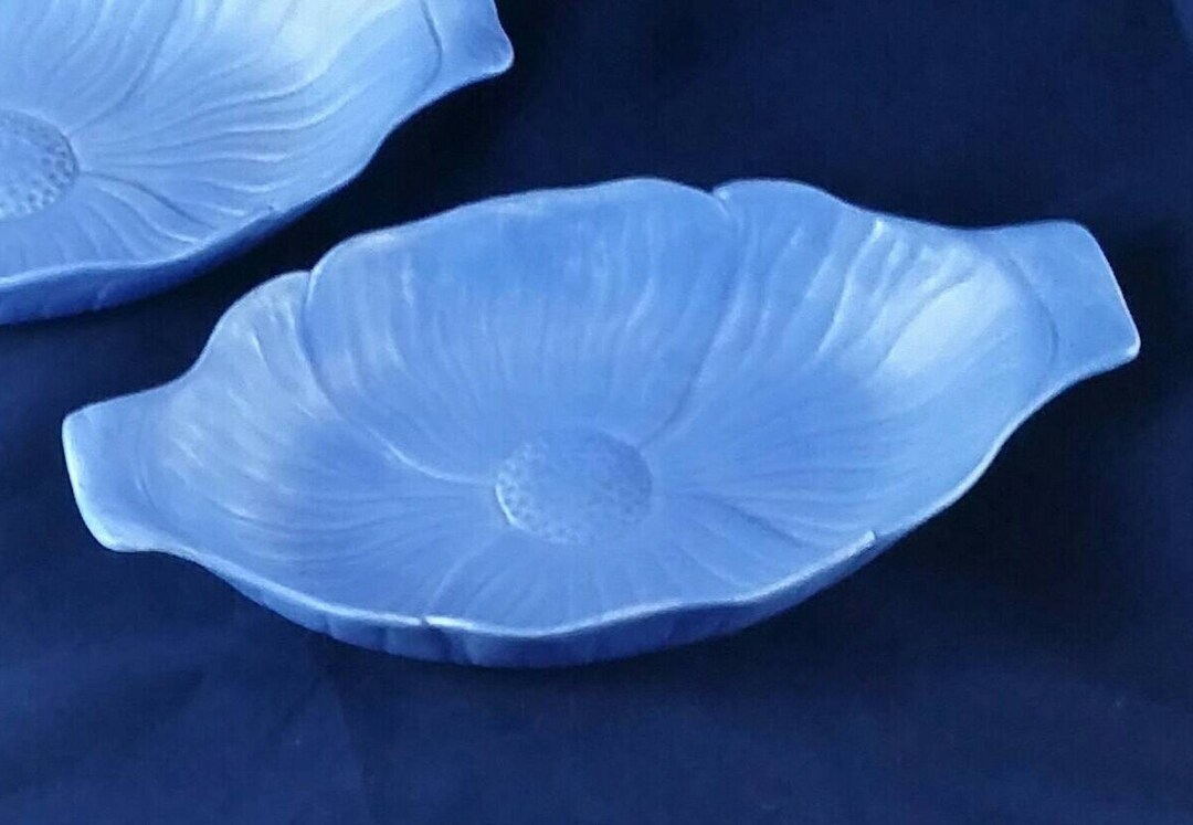 Petal Bowl Set of 2nvintage Belmar USA Pottery Floral Dish W Handles ...