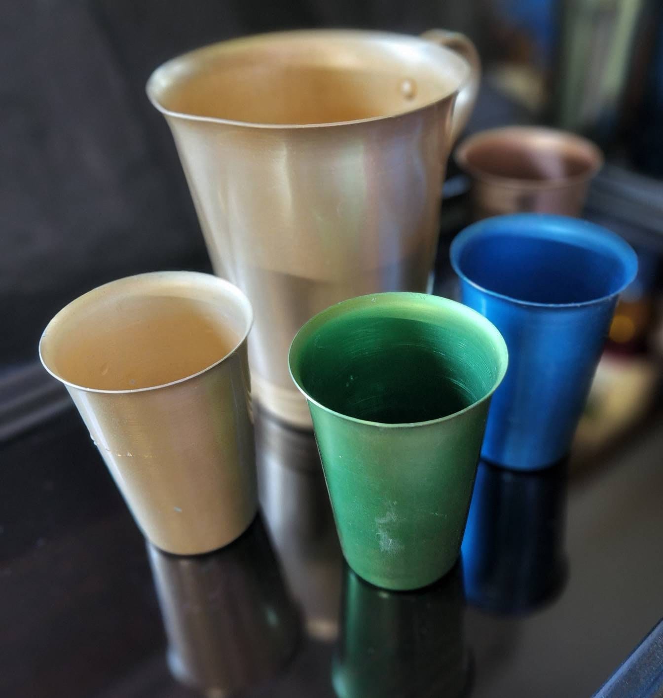 Vintage Aluminum Glasses
