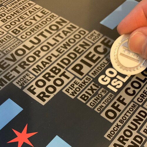 Scratch off Chicagoland Brews Poster List of Chicago Illinois | Etsy