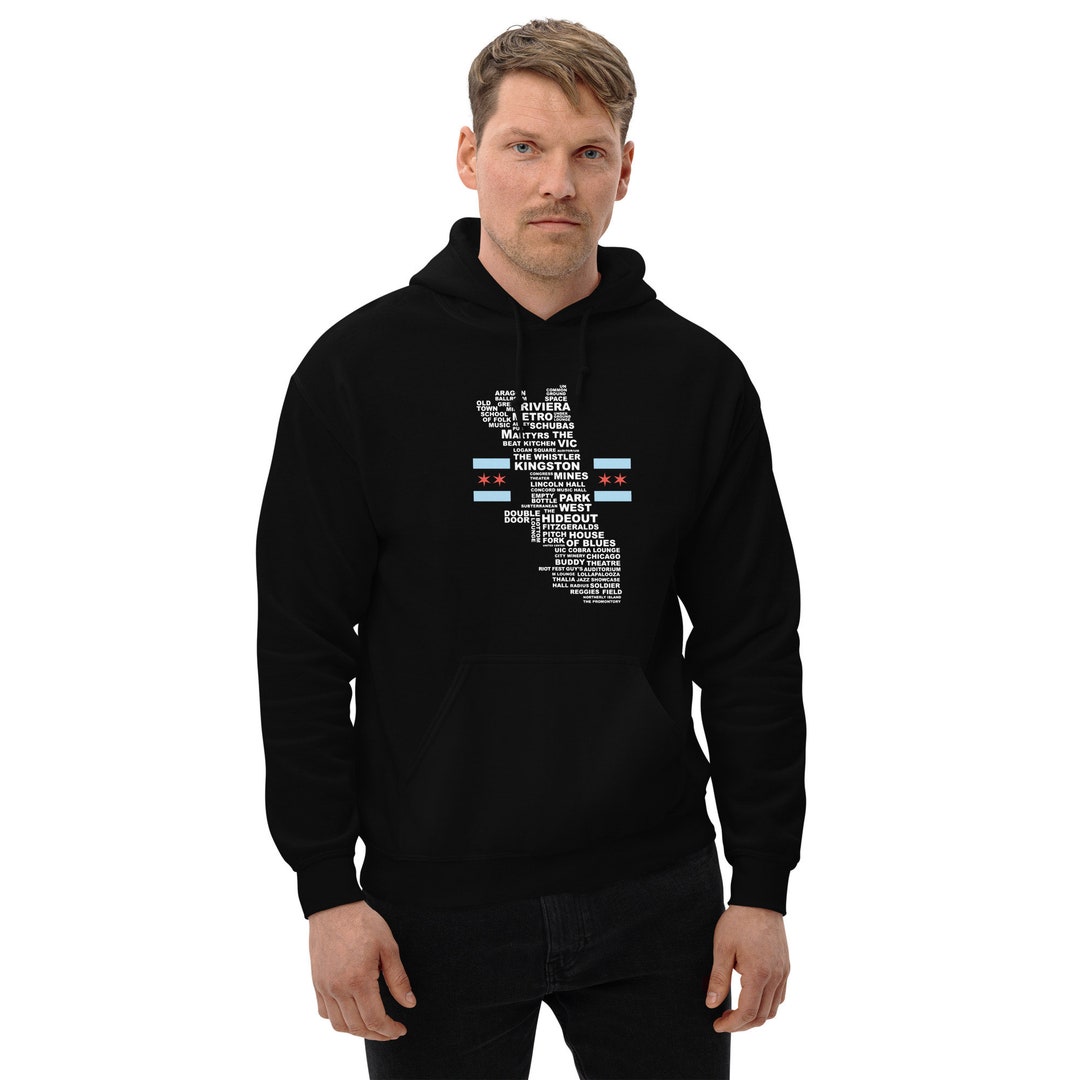 Chicago Music Venues - Sweatshirt, Gifts for Music Lovers, Gifts Under ...