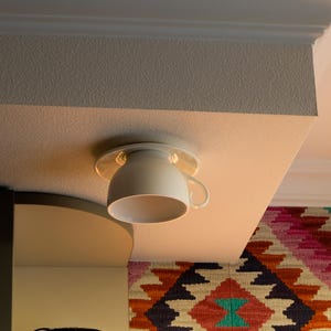 Recessed Teacup Ceiling Light – Porcelain Cup & Saucer Downlight - Etsy