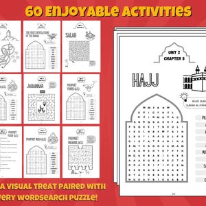 Islamic Word Search and Mazes Worksheet for Kids | Printable Muslim ...