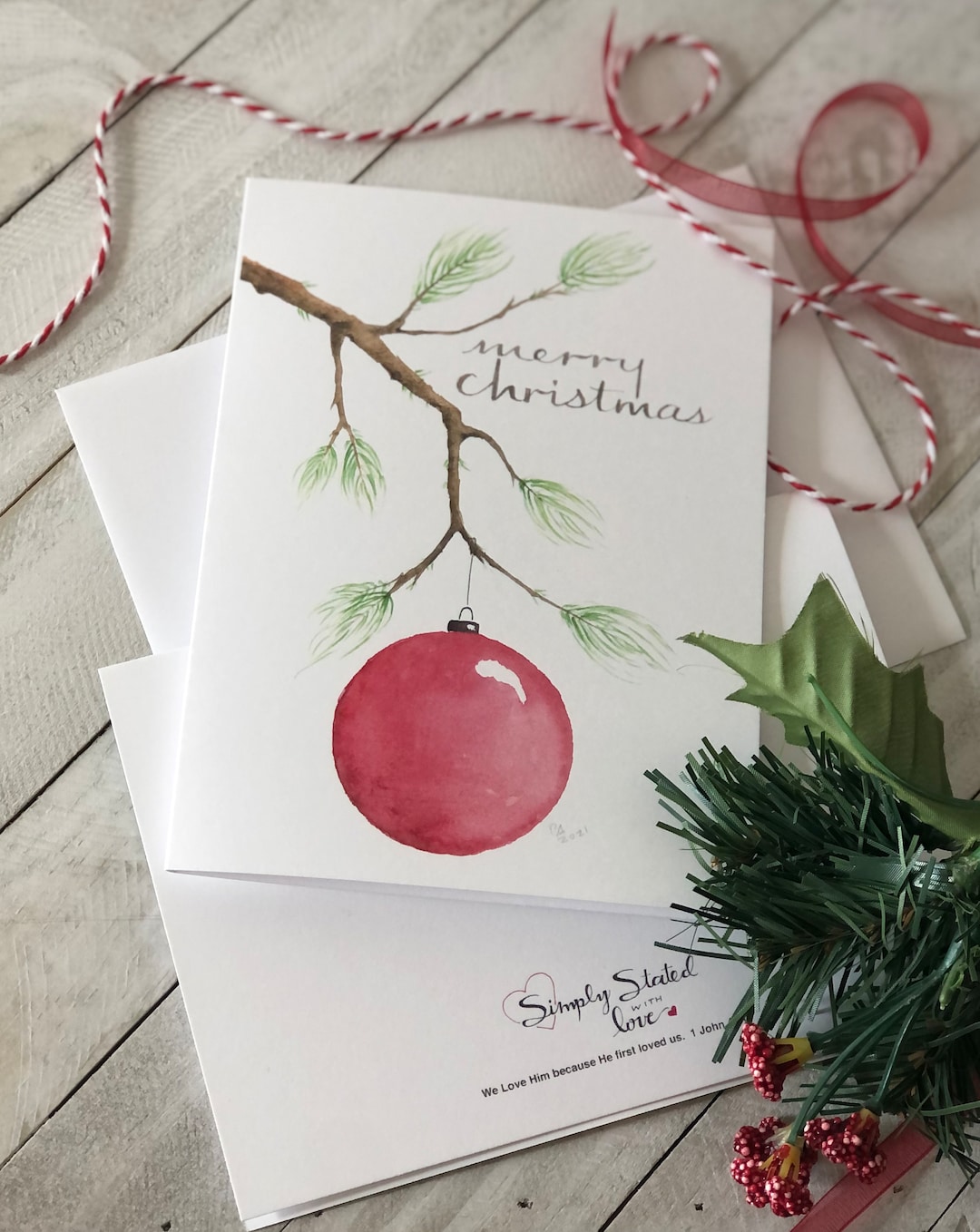 Christmas Card - Merry Christmas - Holiday Greeting Card - Christmas ...