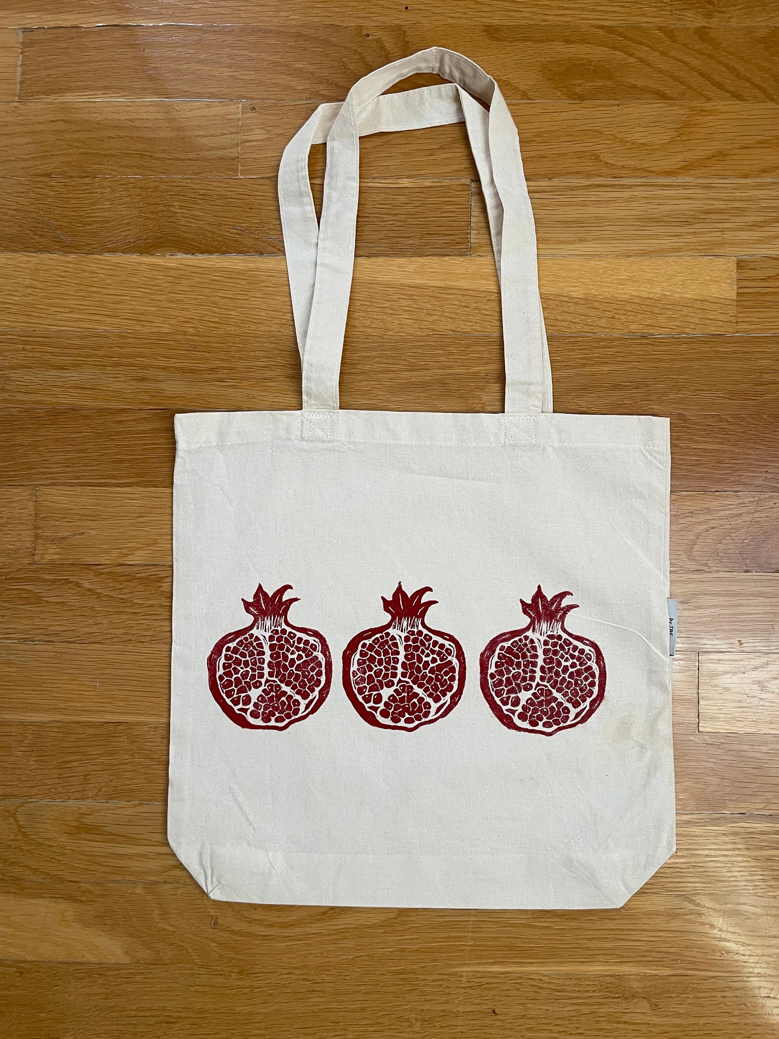 Pomegranate Tote Bag, Pomegranate Print, Botanical Print, Nature Lover ...