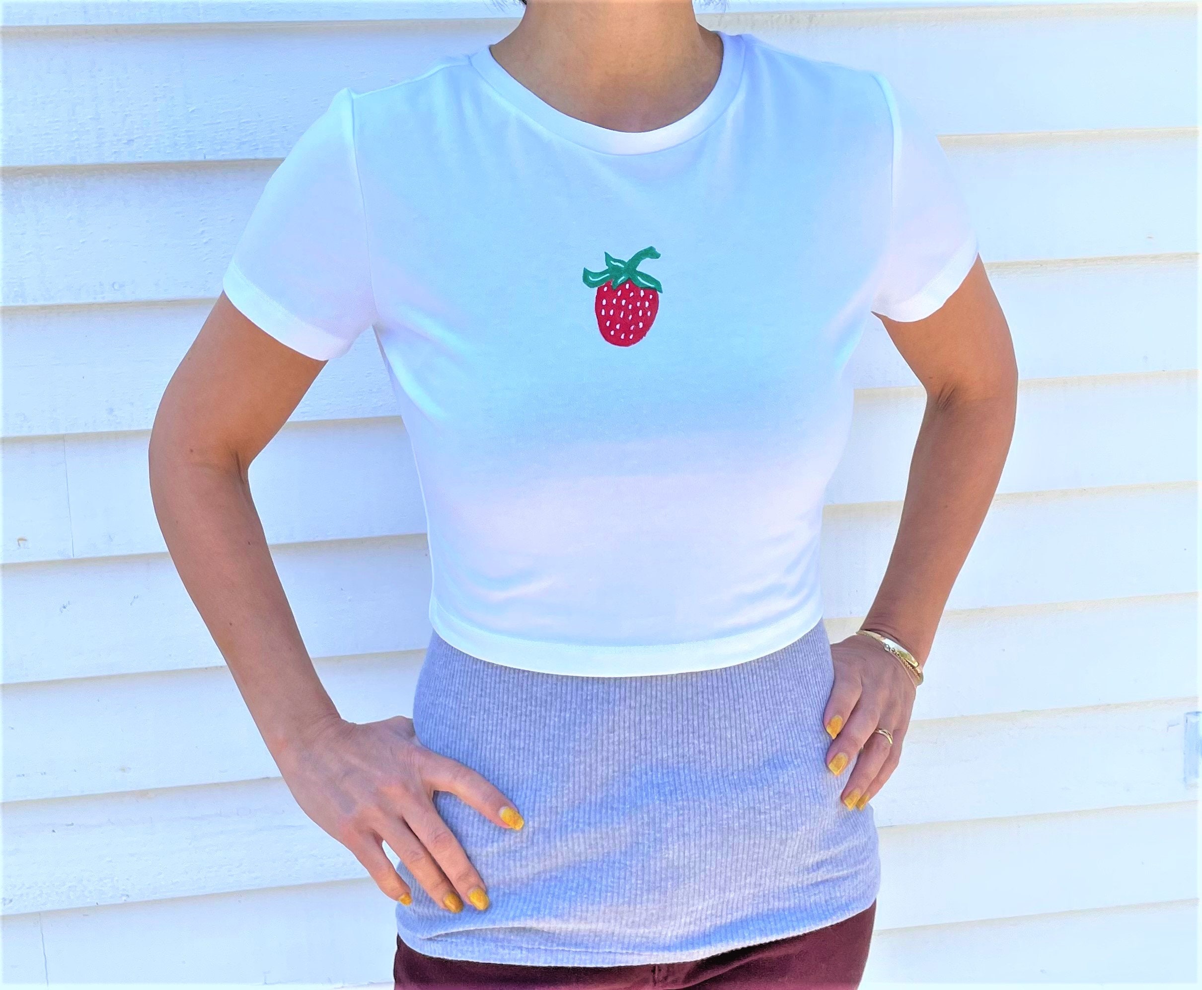 Strawberry Crop Top | Etsy