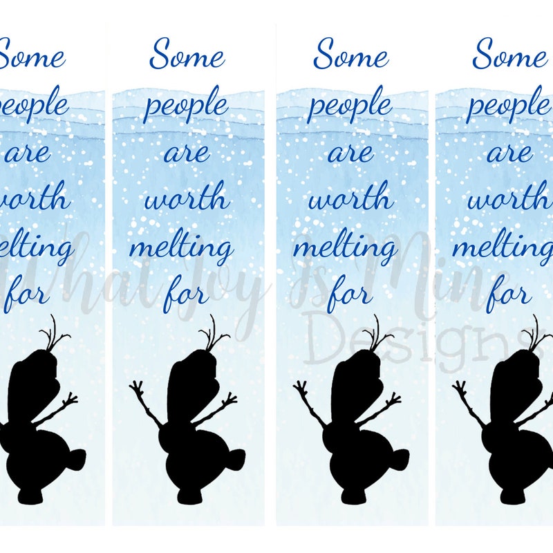 Frozen Bookmarks - Etsy