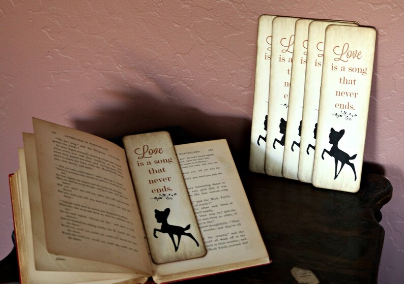 Bambi Bookmarks Set of 8 Avid Reader, Disney Fan, Party Favor - Etsy