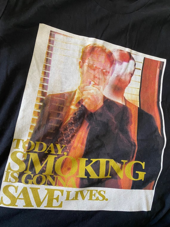 Dwight Schrute the Office T-shirt Smoking Stress - Etsy
